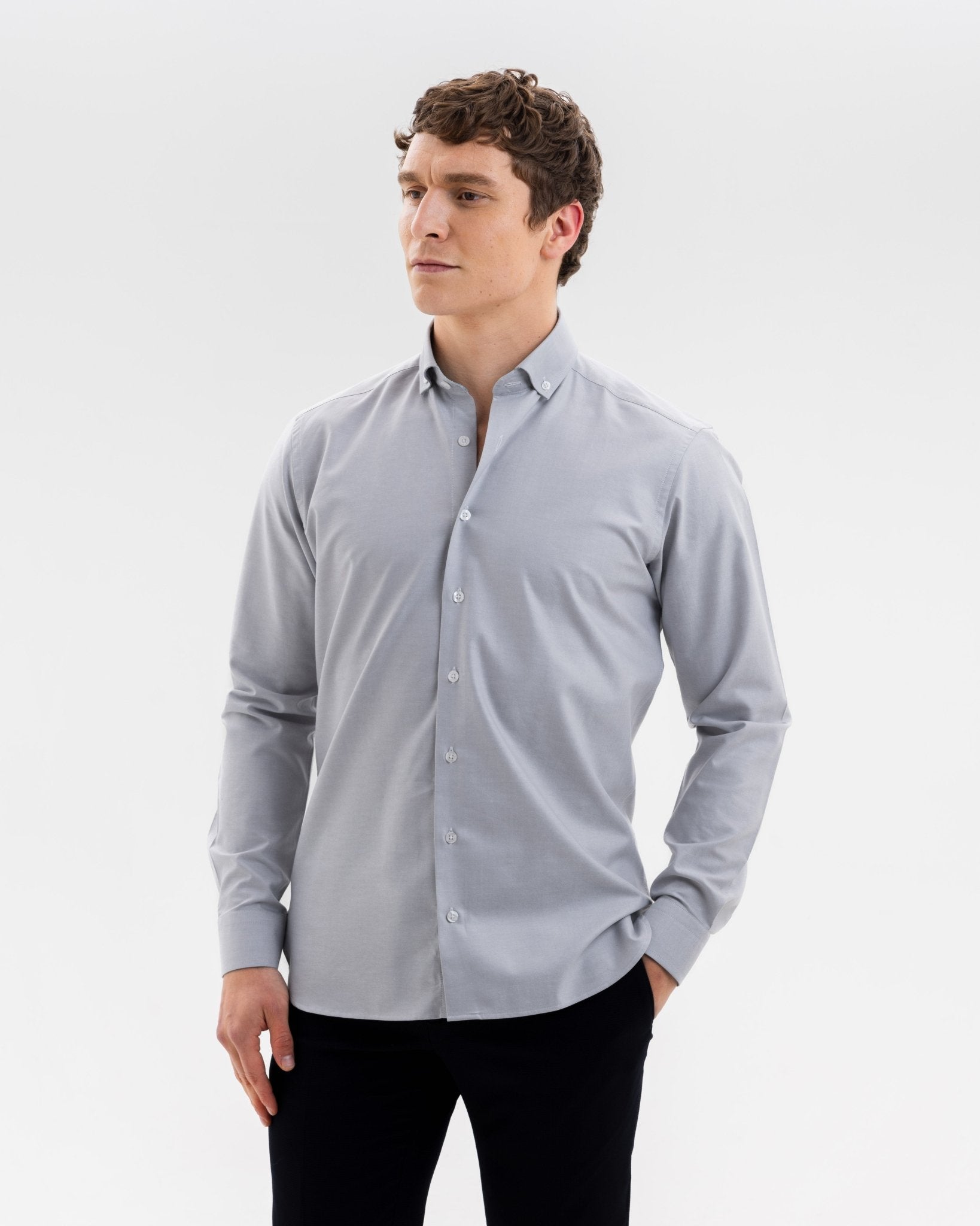 Grey Shirt with 'Oriental Paisley' Accents | Blake Mill