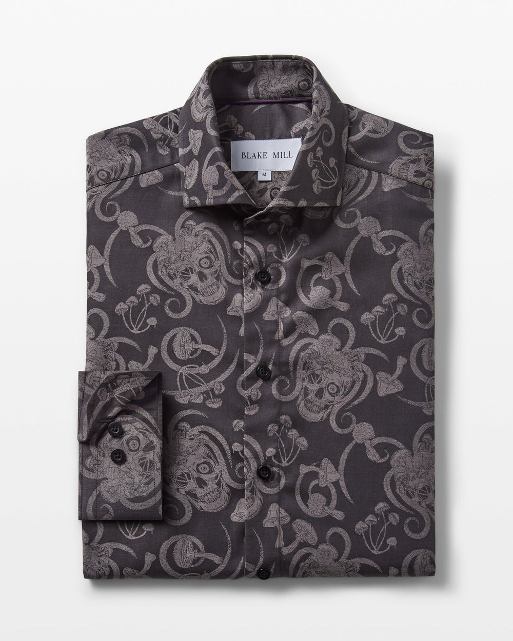 'Stoned Skulls' Jacquard Psychedelic Shirt | Blake Mill