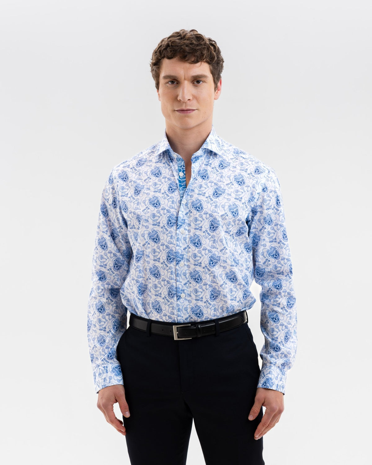Stoned Skull Print Shirt | Blake Mill