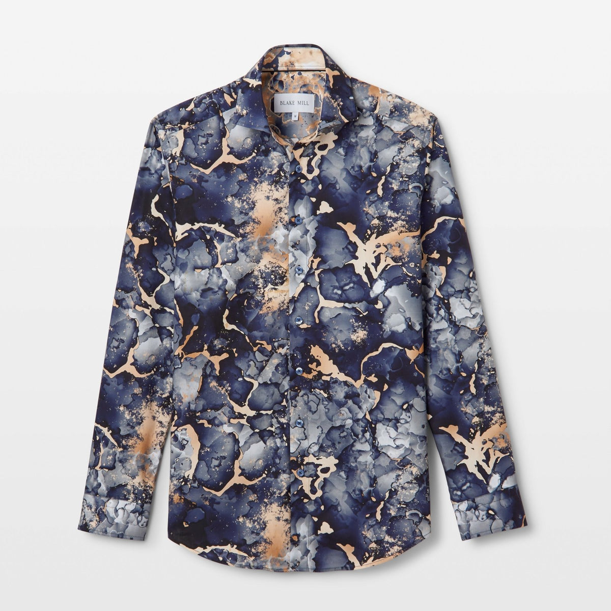 Dark Grey Shirt with 'Volcano' Print | Blake Mill